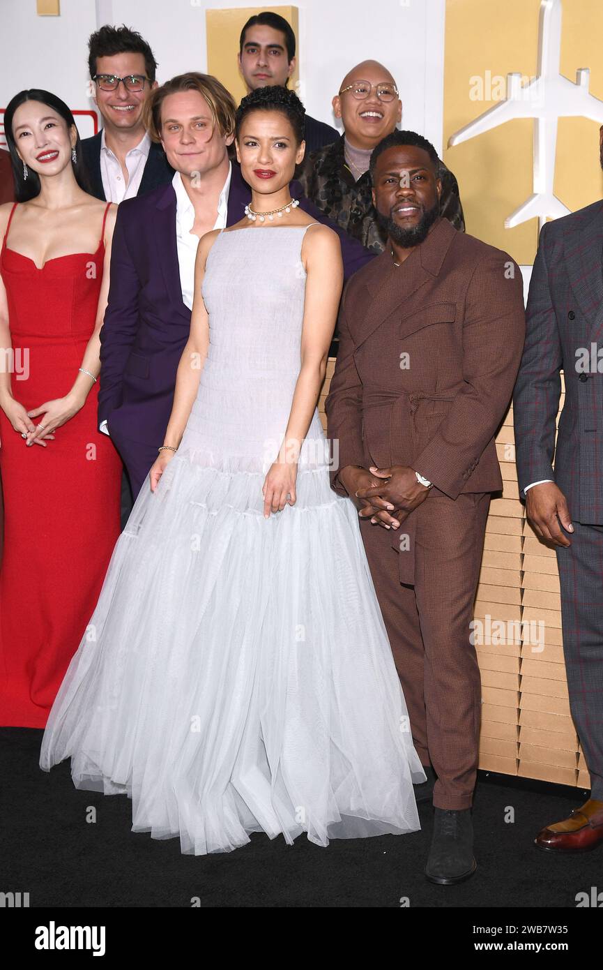 New York, USA. 08th Jan, 2024. (L-R) Yun Jee Kim, Daniel Kunka, Billy ...
