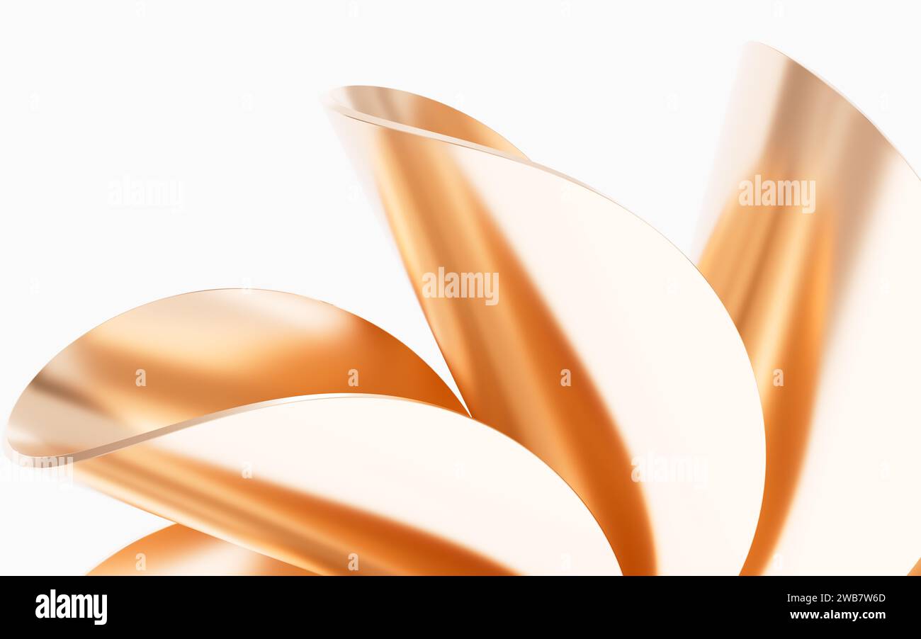 Abstract metal curve background,3d rendering. 3d illustration Stock Photo - Alamy