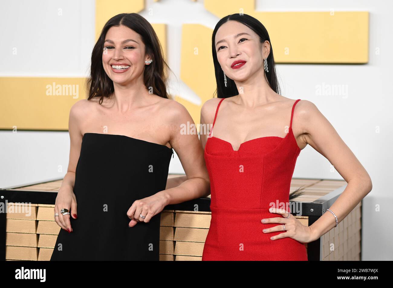 New York, USA. 08th Jan, 2024. (L-R) Úrsula Corberó and Yun Jee Kim attend the Netflix's 'Lift ...