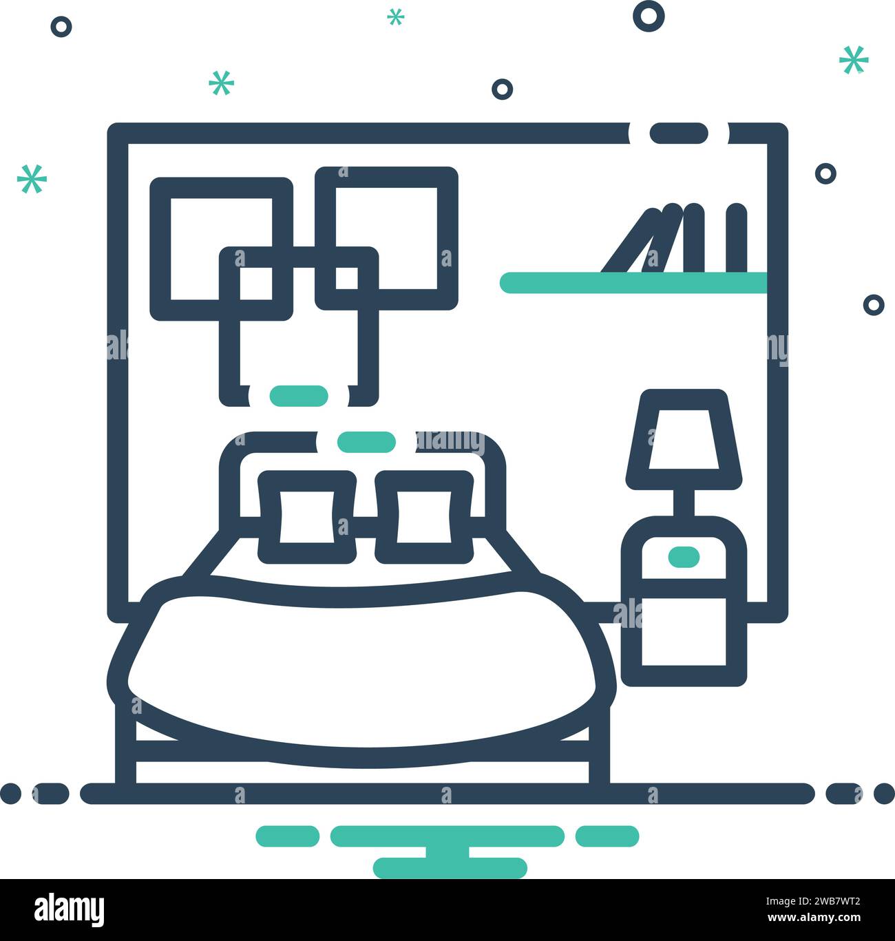 Dorm interior Stock Vector Images - Alamy