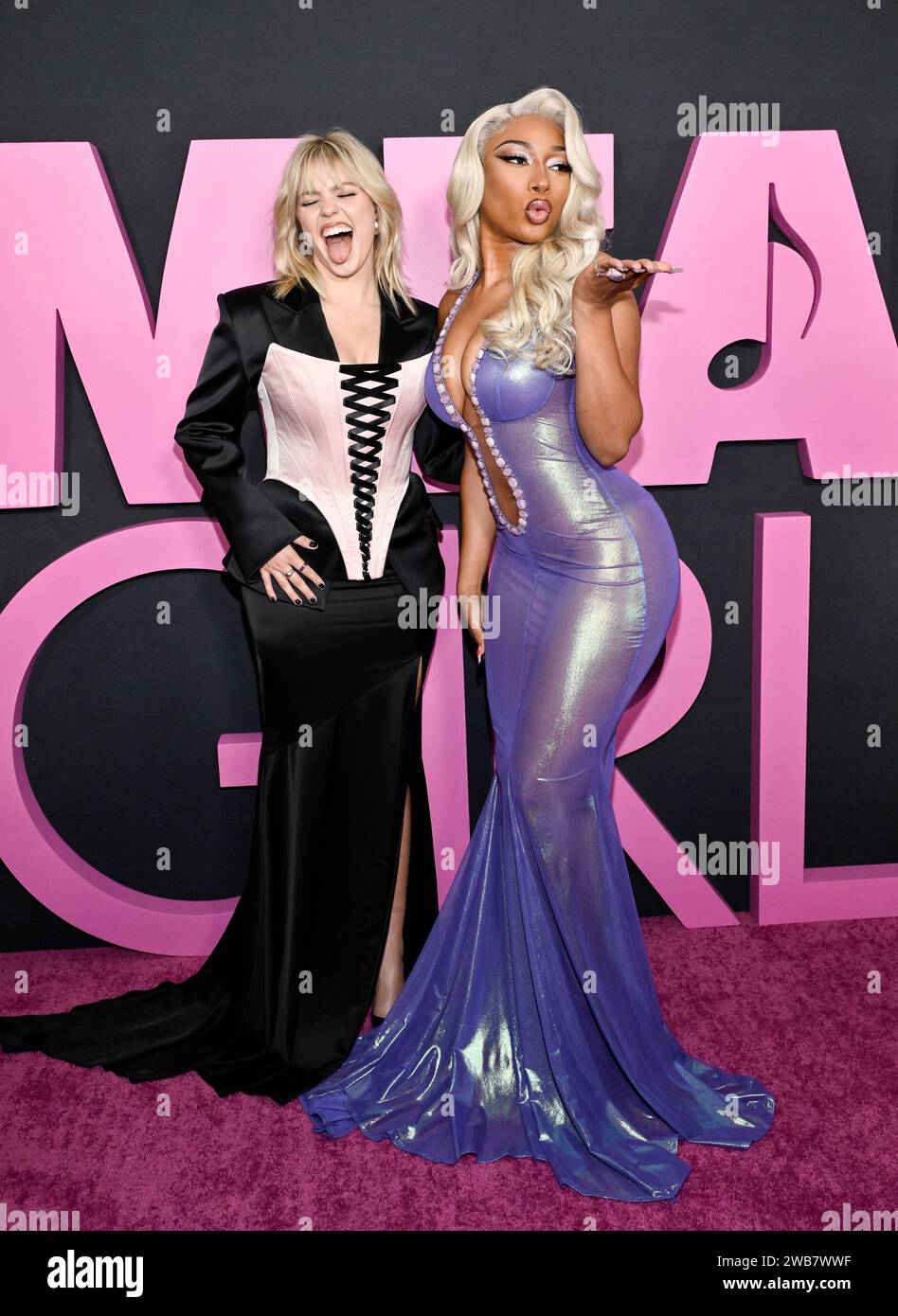 Reneé Rapp, left, and Megan Thee Stallion attend the world premiere of ...