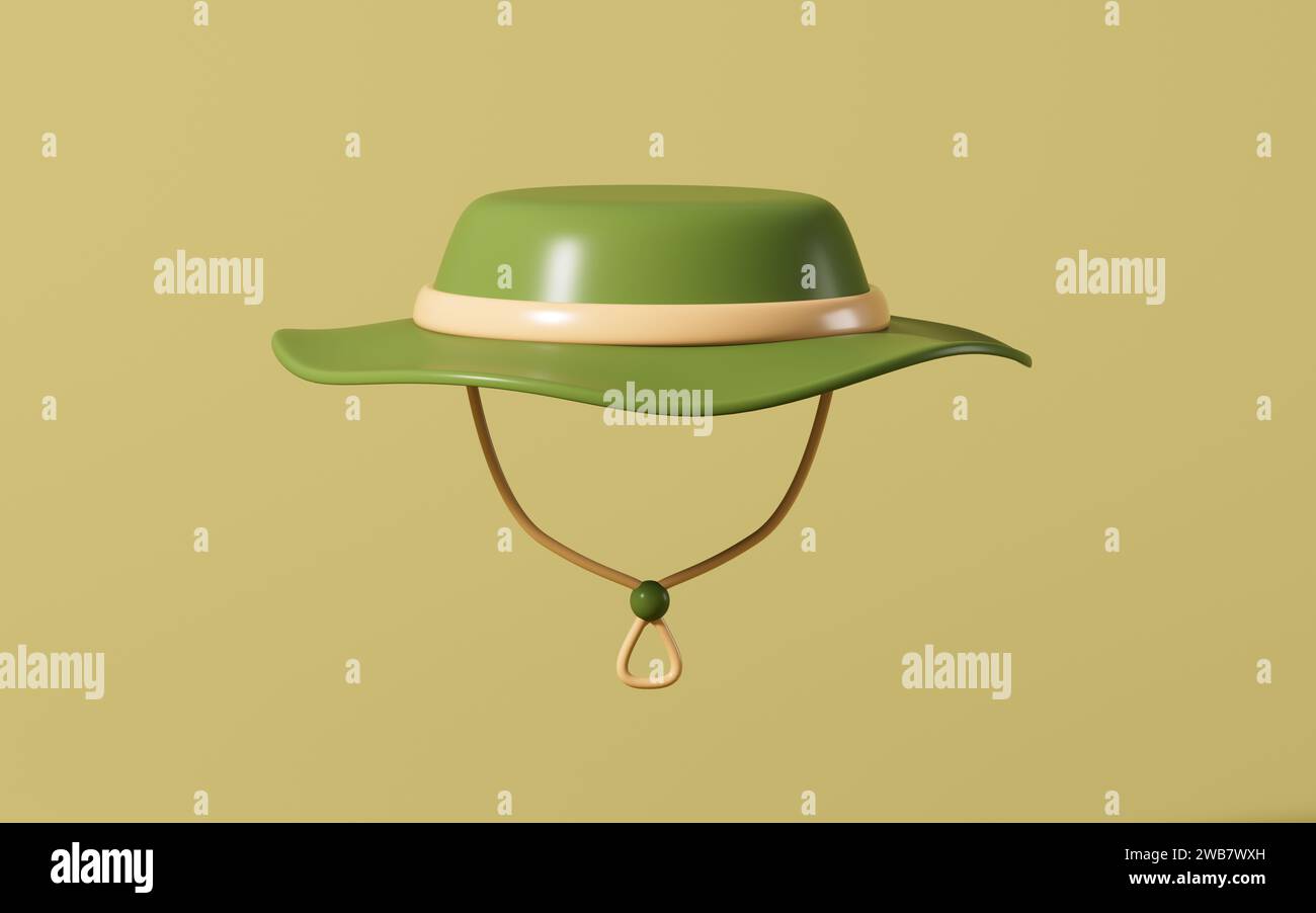 Cartoon hat model, 3d rendering. 3d illustration Stock Photo - Alamy