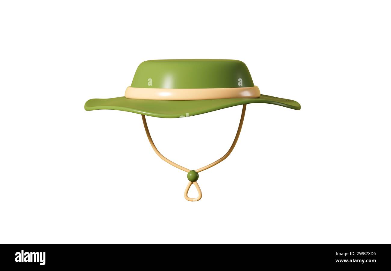 Cartoon hat model, 3d rendering. 3d illustration Stock Photo - Alamy