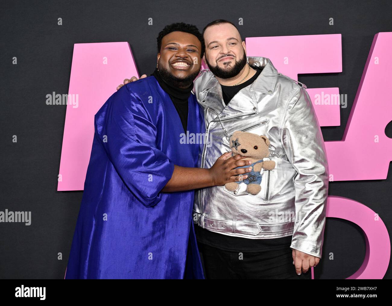 Jaquel Spivey, left, and Daniel Franzese attend the world premiere of ...