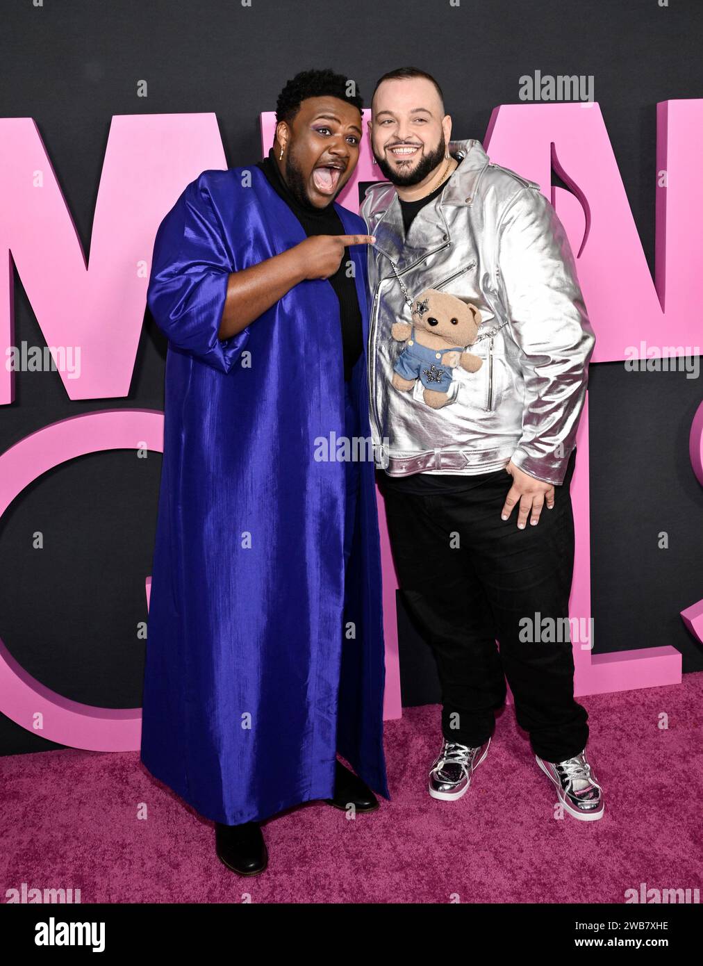 Jaquel Spivey, left, and Daniel Franzese attend the world premiere of ...