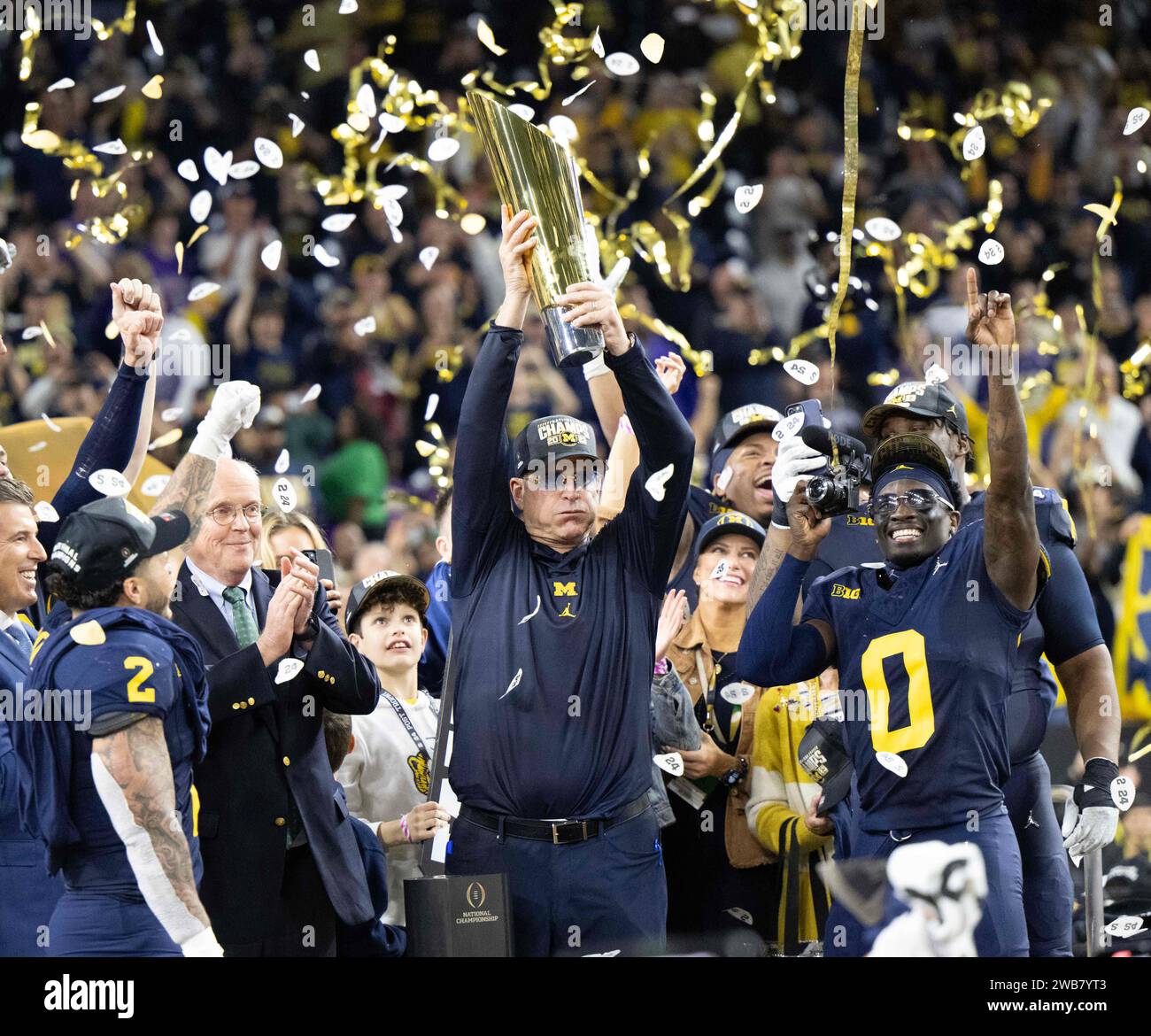 Houston, Texas, USA. 8th Jan, 2024. Michigan Wolverines head coach JIM ...