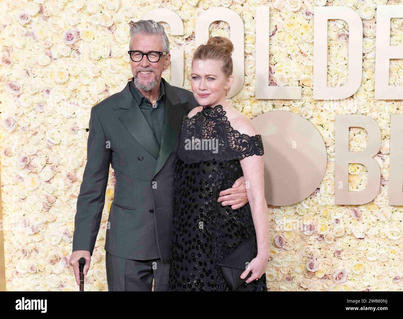 Los Angeles, USA. 07th Jan, 2024. Alan Ruck and Mireille Enos attend ...