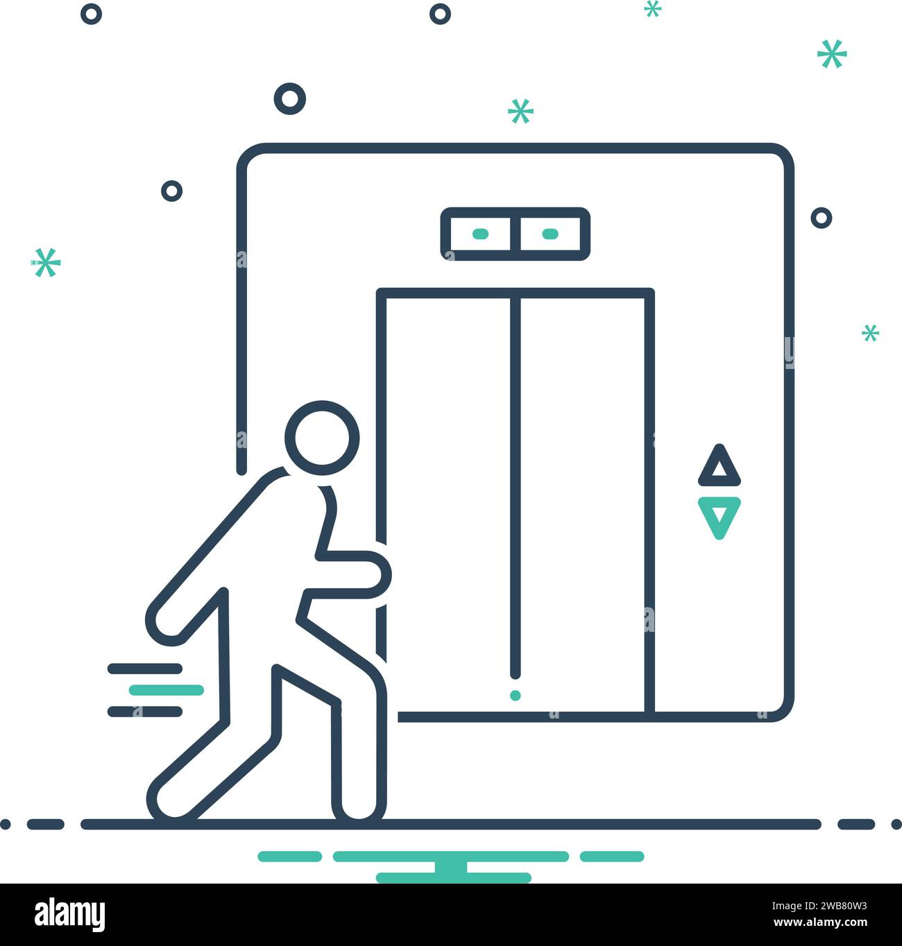 Elevator icon hi-res stock photography and images - Alamy