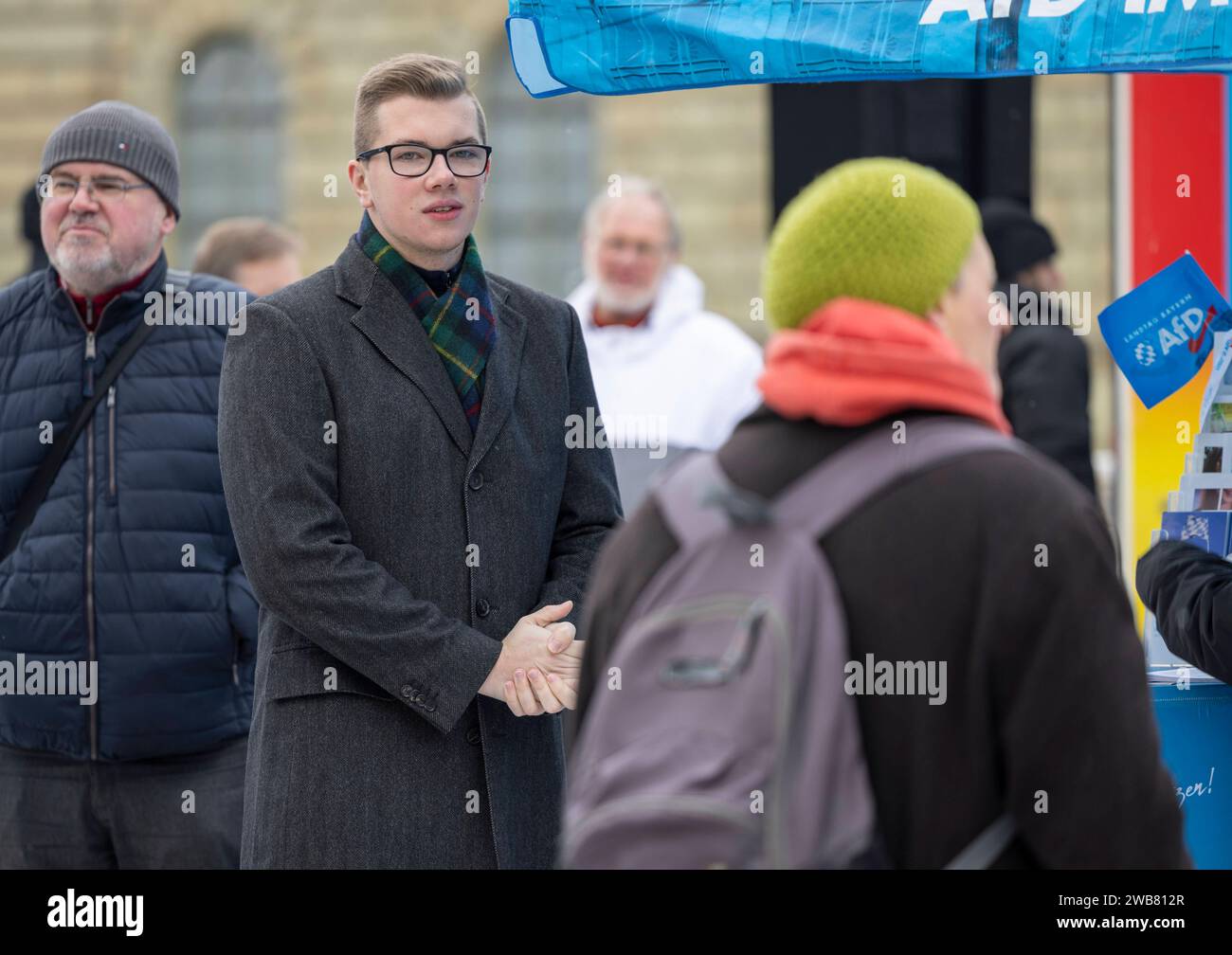Daniel Halemba AfD / AFD Demo auf dem Max-Joseph-Platz vor der Oper in ...