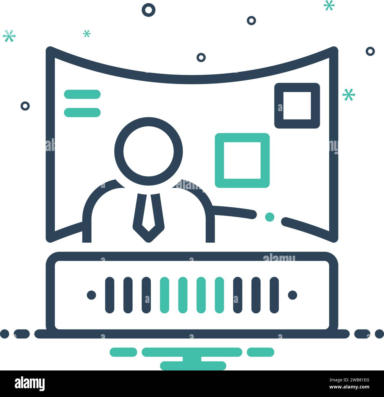 Icon for exhibitors,demonstrator Stock Vector Image & Art - Alamy