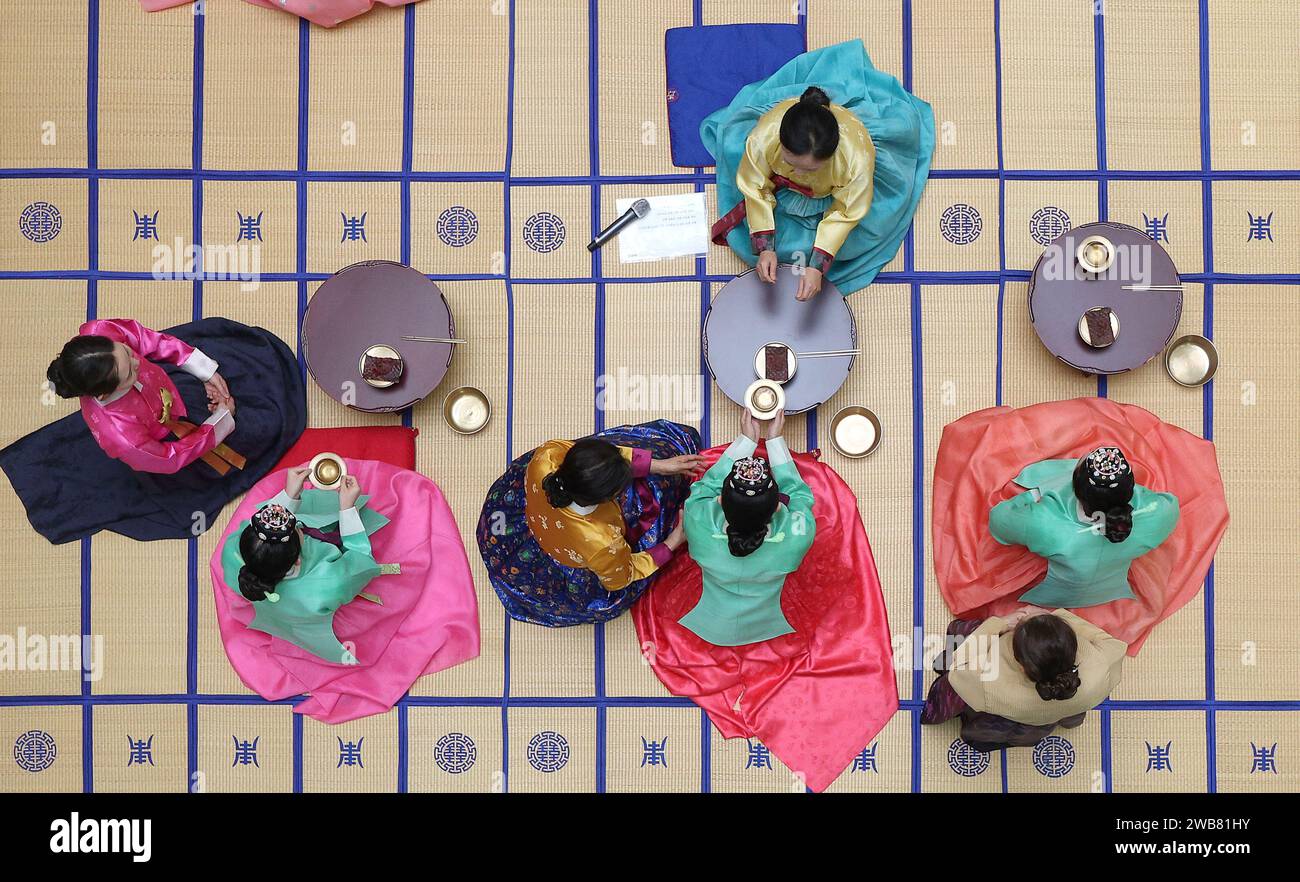 09th Jan, 2024. Traditional coming-of-age ceremony A traditional Korean ...