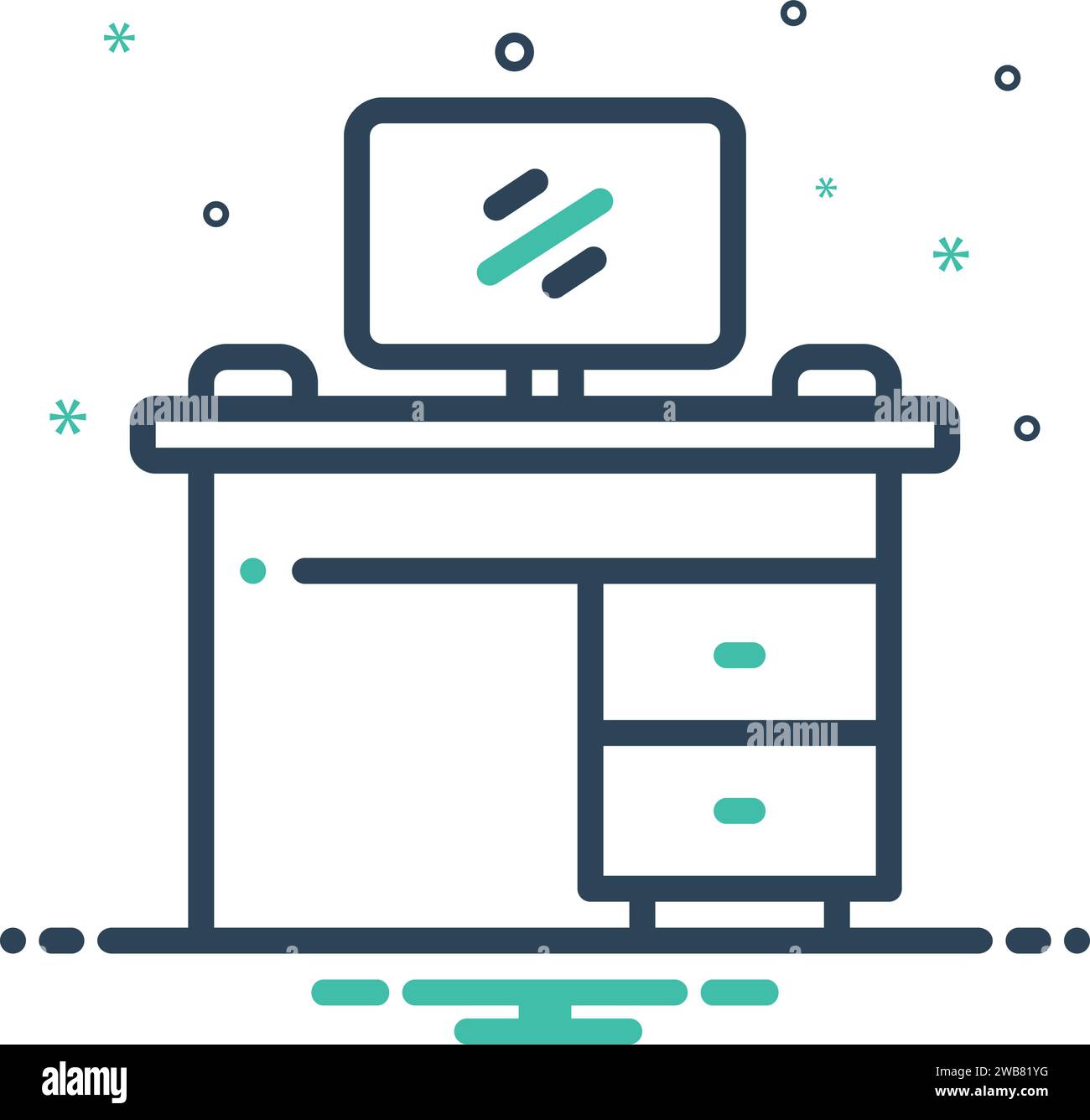 Icon for workbench,monitor Stock Vector Image & Art - Alamy