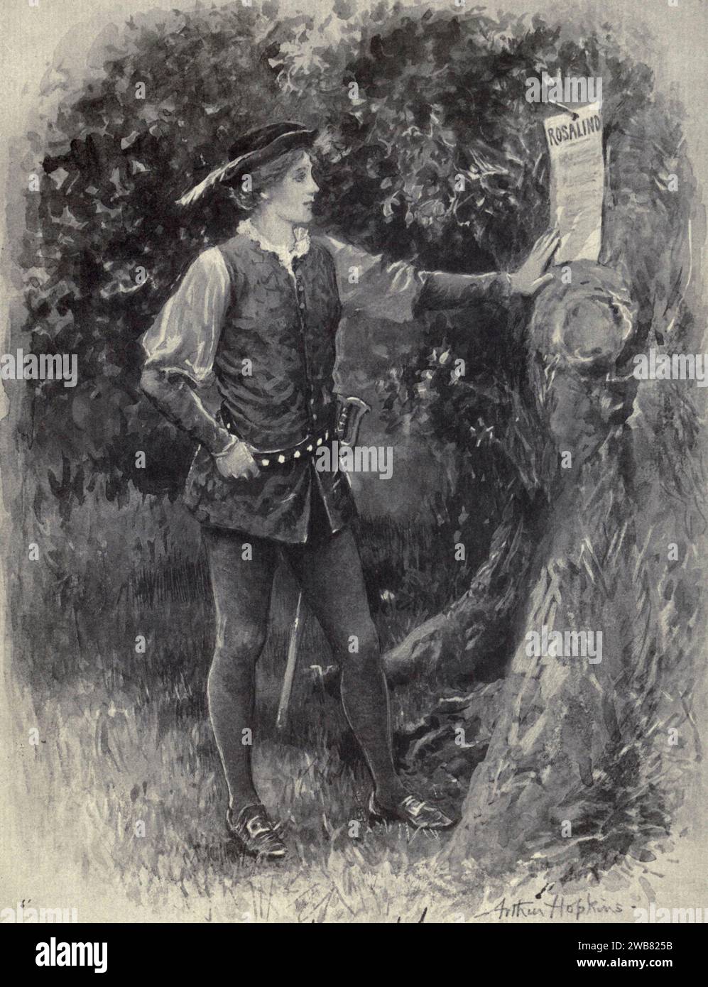 As you like it shakespeare illustration hi-res stock photography and ...