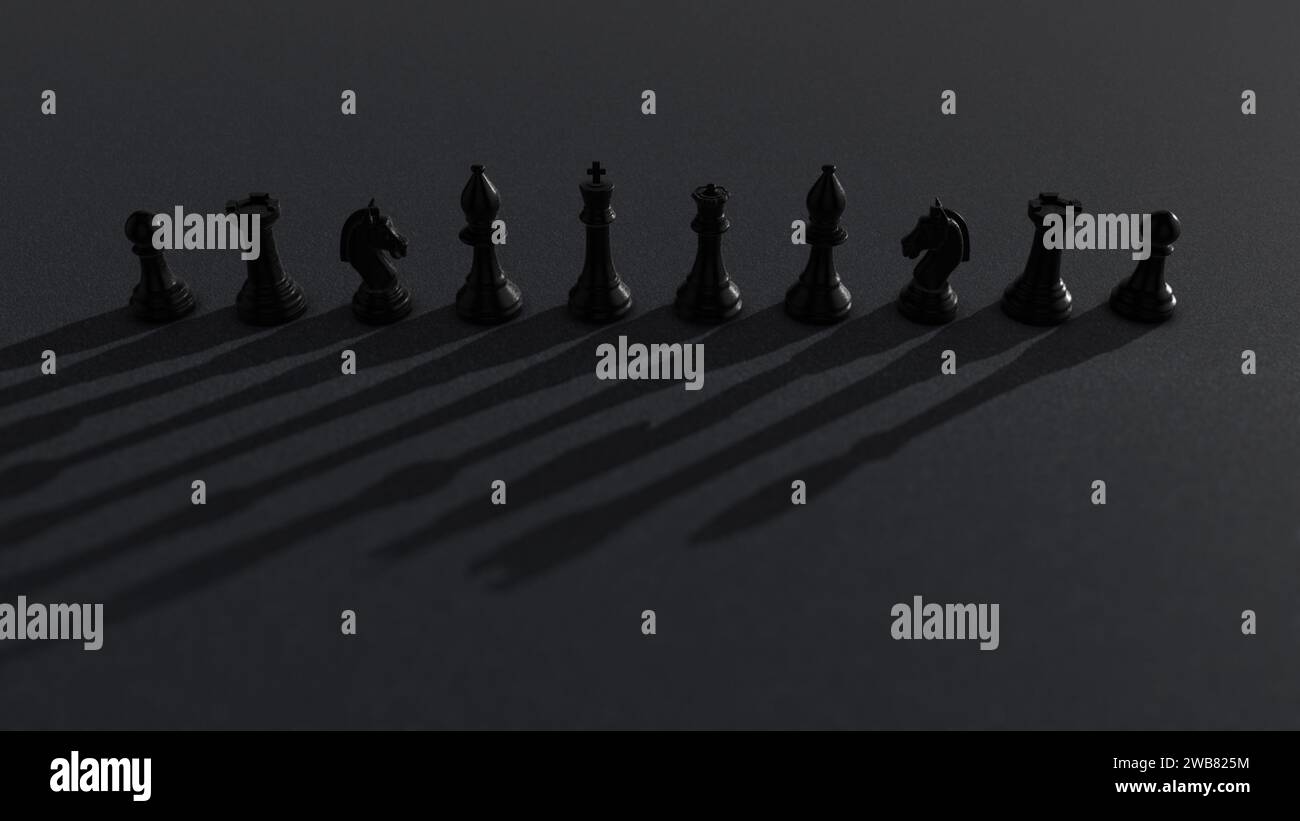 Shot chess pieces dramatic light hi-res stock photography and images ...