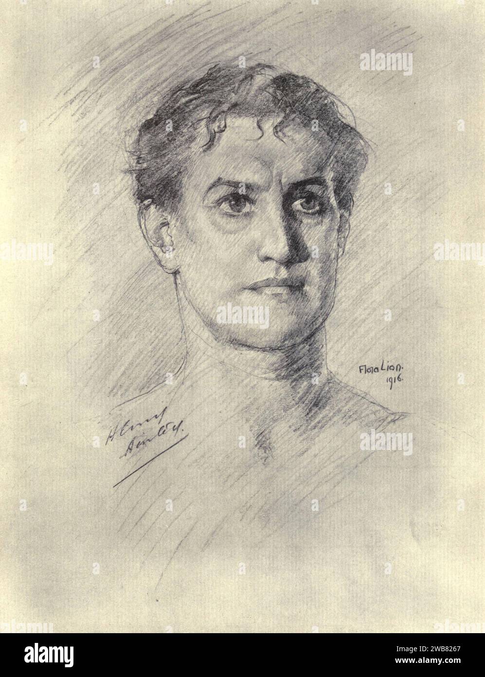 Portrait of Mr. Henry Ainley. by FLORA LION from A Tribute to the ...