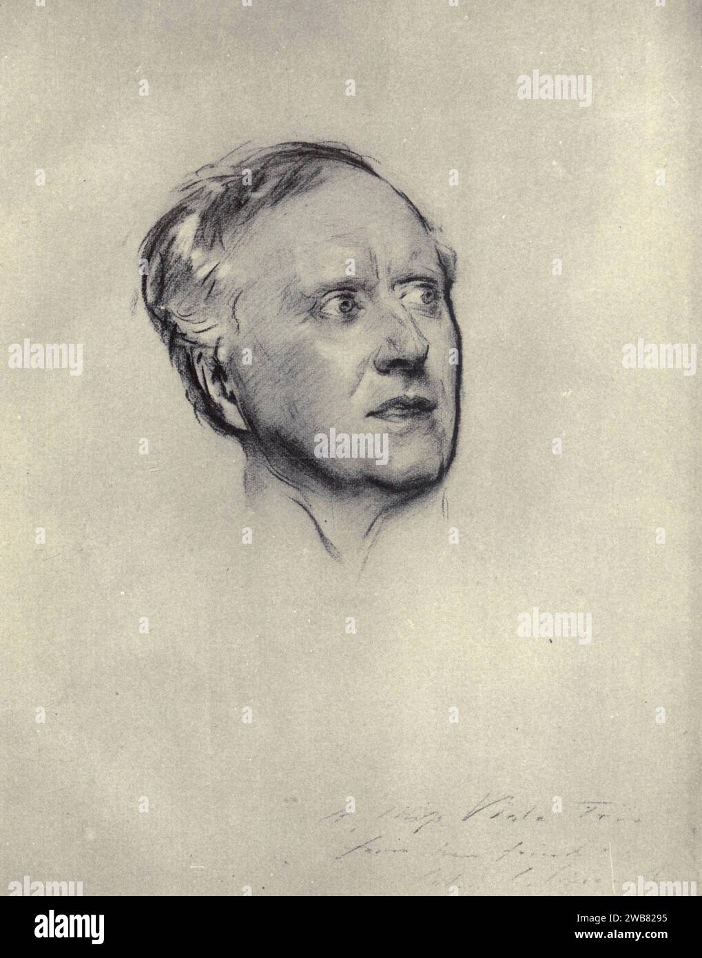 Portrait of Sir Herbert Tree by JOHN S. SARGENT from A Tribute to the ...