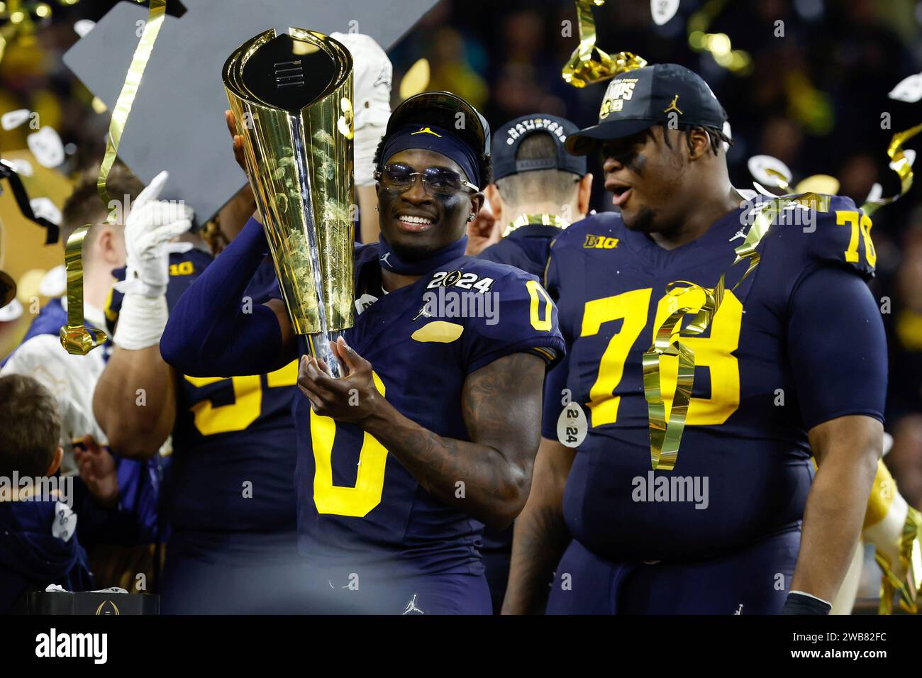 January 8, 2024: Michigan Wolverines wide receiver Darrius Clemons (0 ...