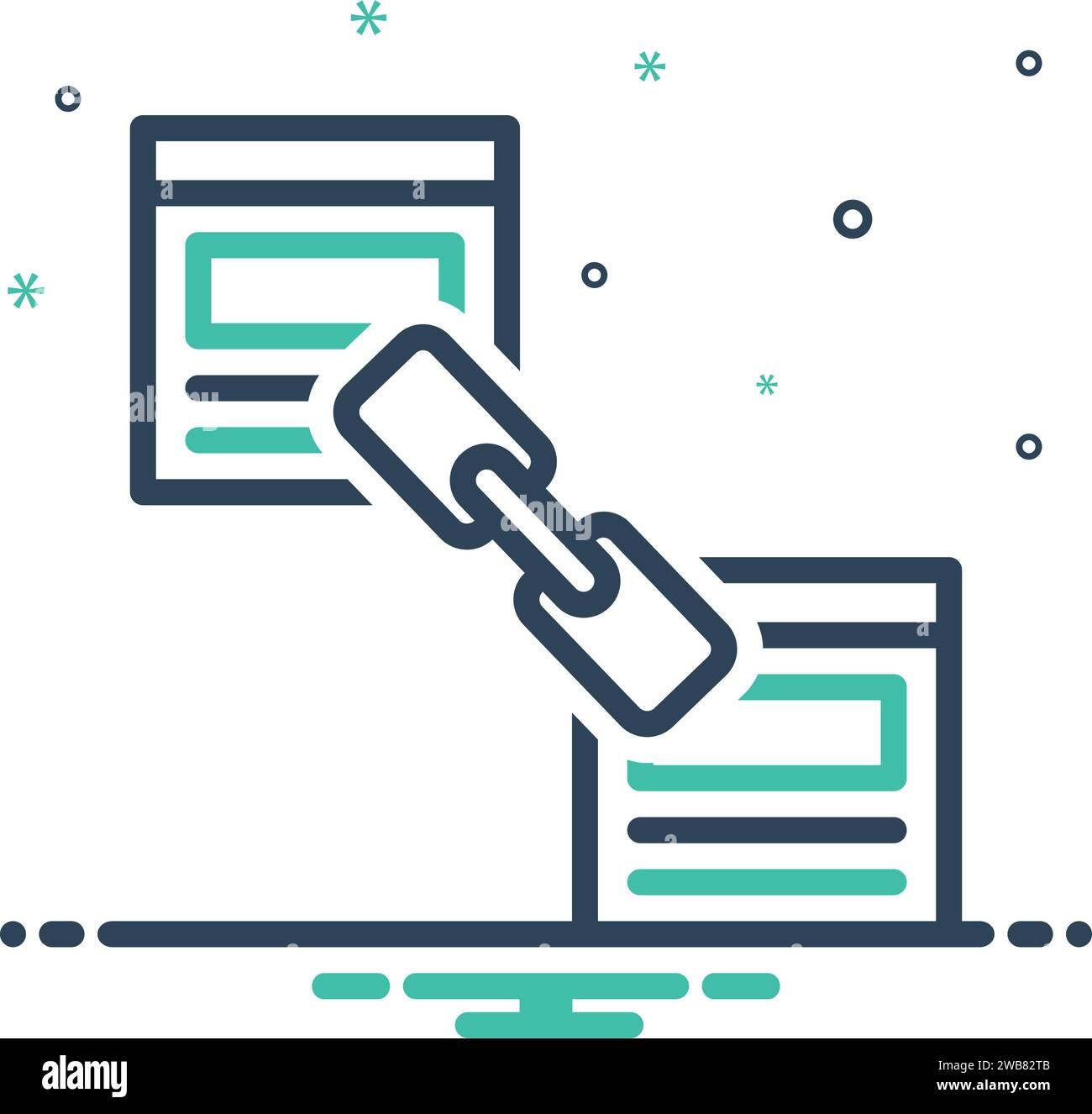 Link building connect Stock Vector Images - Alamy