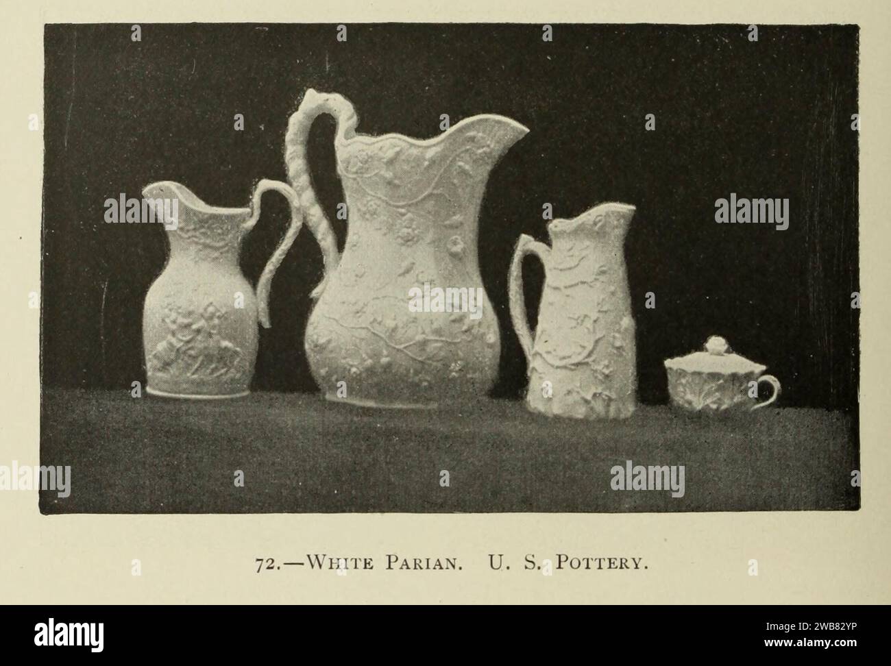 White Parian. U. S. Pottery Stock Photo - Alamy