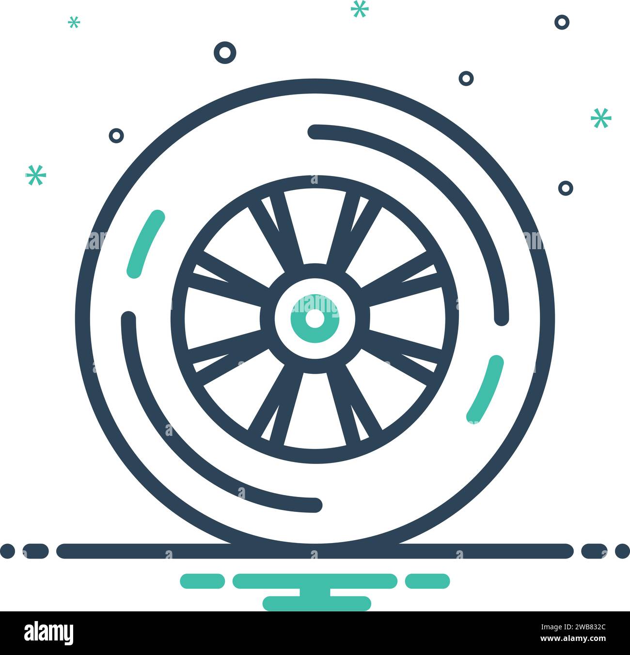 Wheel tyre Cut Out Stock Images & Pictures - Alamy