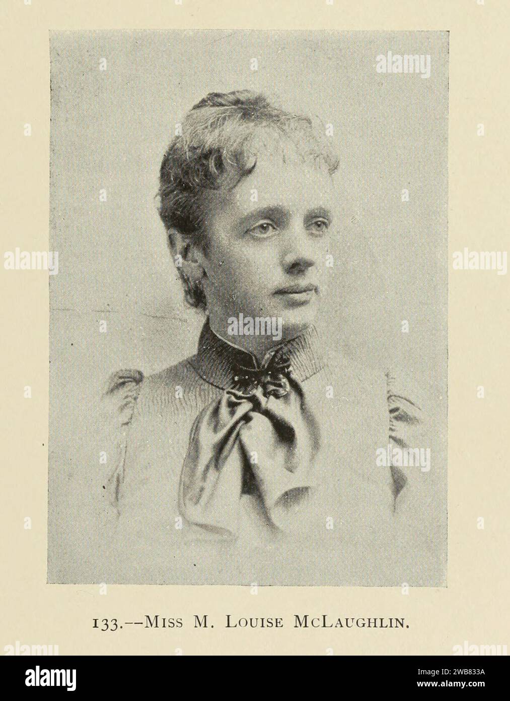 Portrait of Miss M. Louise McLaughlin Stock Photo - Alamy