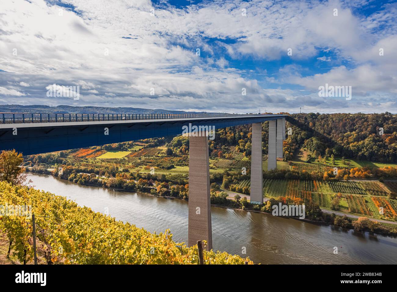 The Moselle Viaduct (German: Moseltalbrücke) carries the Bundesautobahn ...