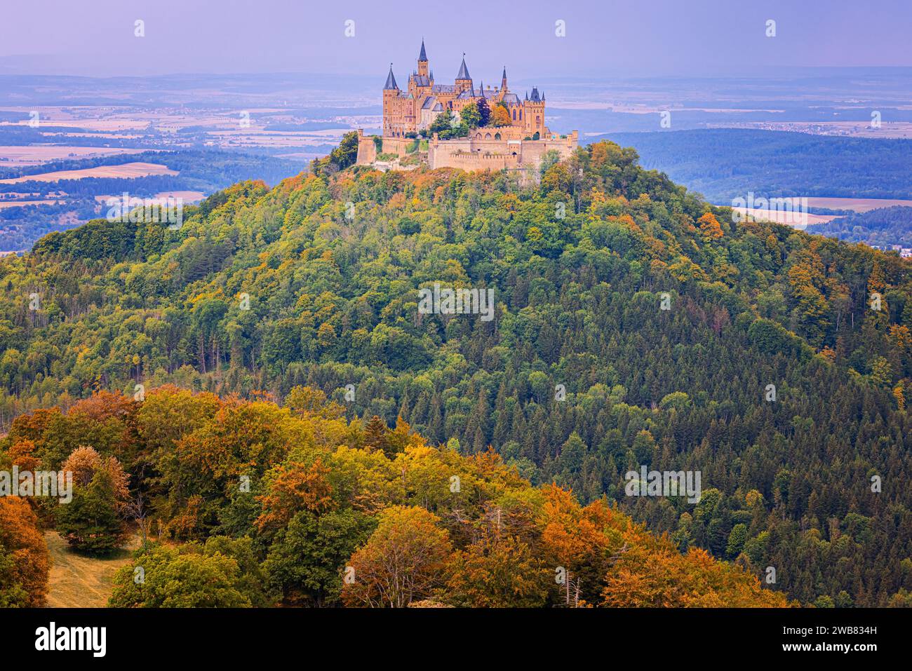 View on Hohenzollern Castle the ancestral seat of the imperial House of ...