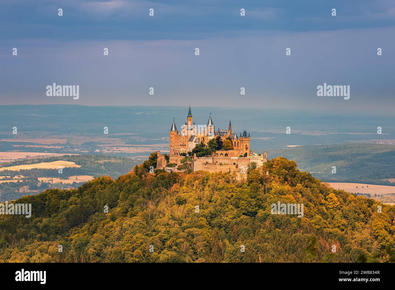 View on Hohenzollern Castle the ancestral seat of the imperial House of ...