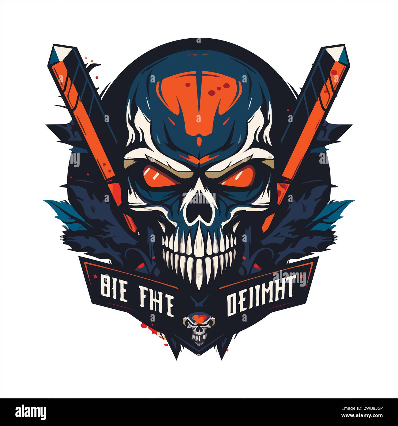 Death rider illustration Stock Vector Images - Alamy