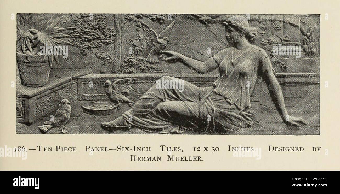 Ten-Piece Panel Six-Inch Tiles, 12 x 30 Inches. Designed by Herman ...