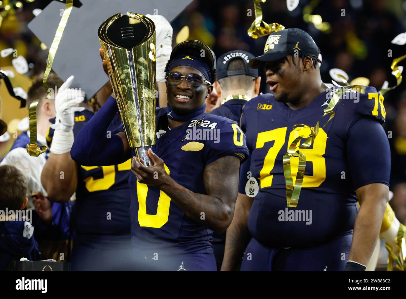 Houston, TX, USA. 8th Jan, 2024. Michigan Wolverines wide receiver ...