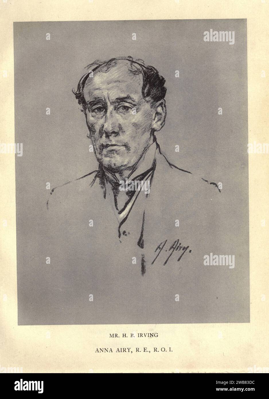 Portrait of Mr. H. B. Irving [Harry Brodribb Irving[ by Anna Airy [Anna ...