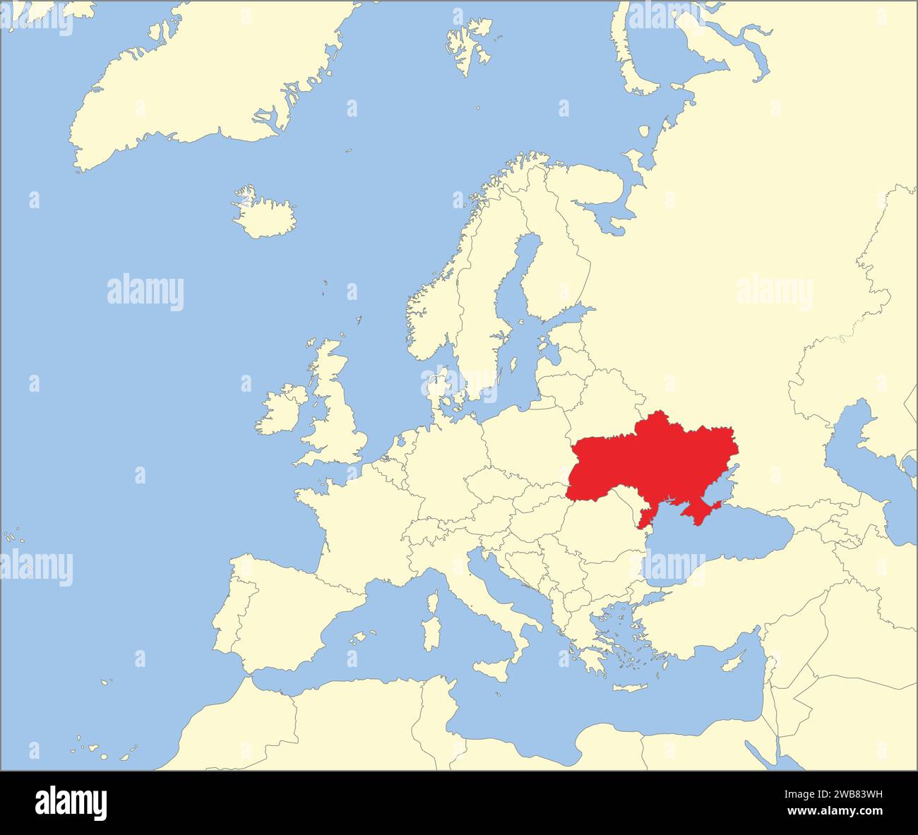 Location map of the UKRAINE, EUROPE Stock Vector Image & Art - Alamy