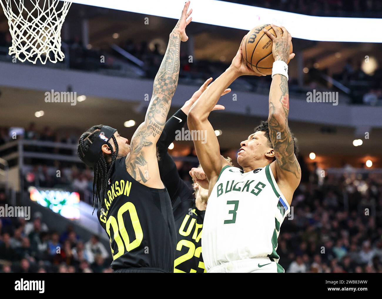 Milwaukee, USA. 9th Jan, 2024. Milwaukee Bucks forward MarJon Beauchamp ...