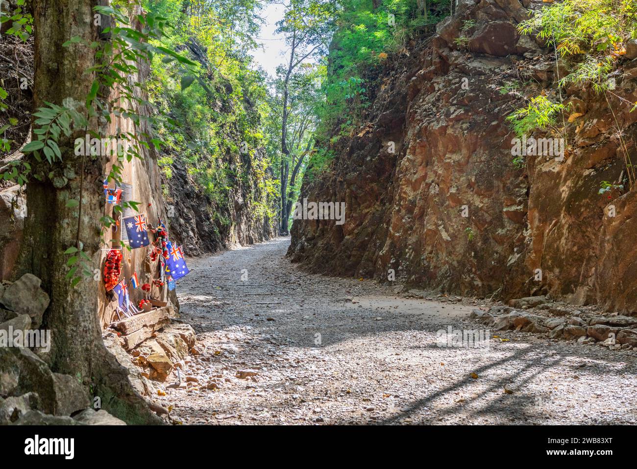 Hellfire Pass (Konyu Cutting) on the Thai-Burma Death Railway ...