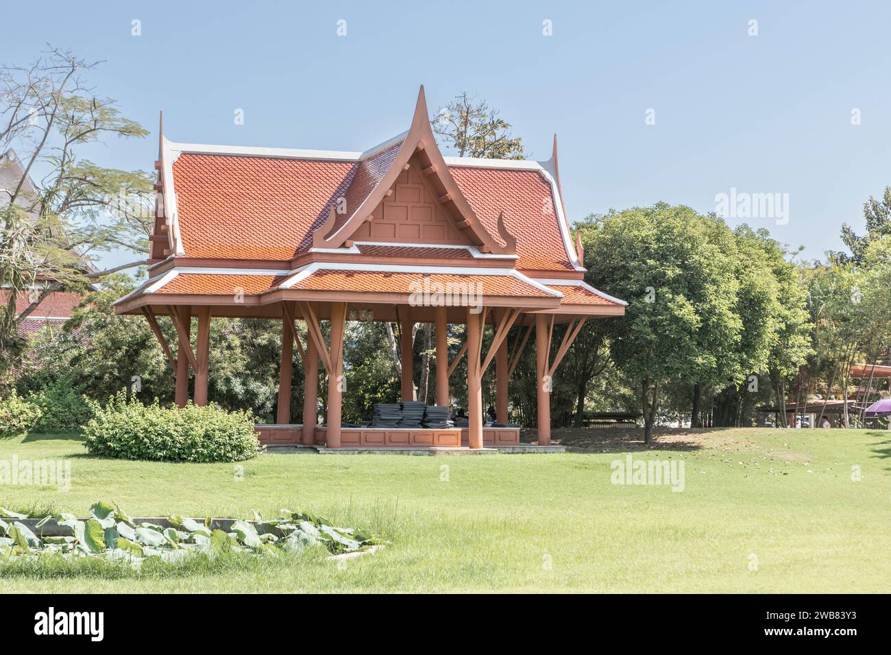 A pagoda in King Rama II Memorial Park, Thailand Stock Photo - Alamy