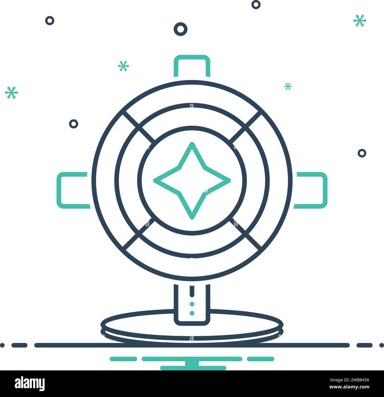 Icon for big six wheel,entertainment Stock Vector Image & Art - Alamy