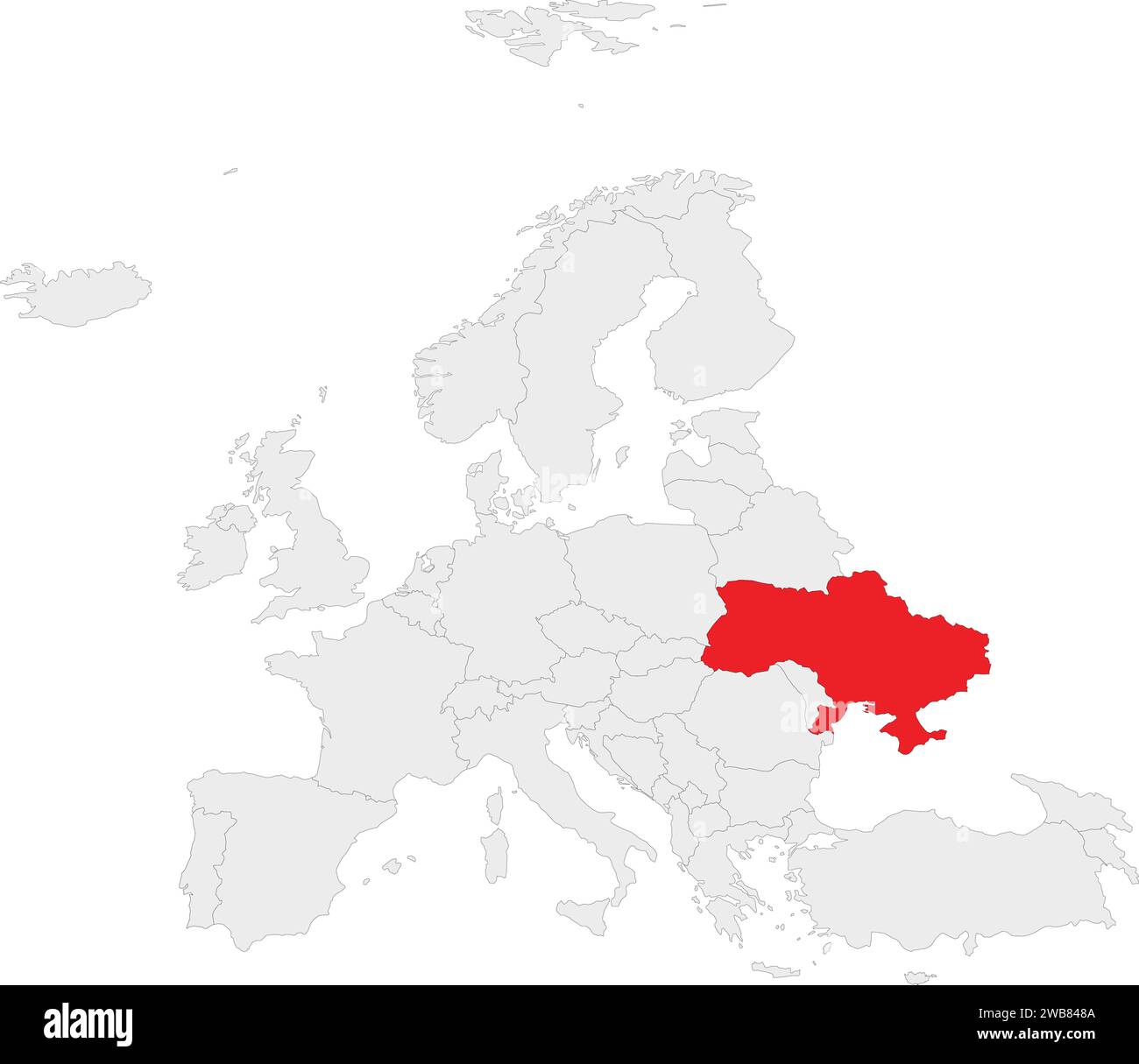 Location map of the UKRAINE, EUROPE Stock Vector Image & Art - Alamy