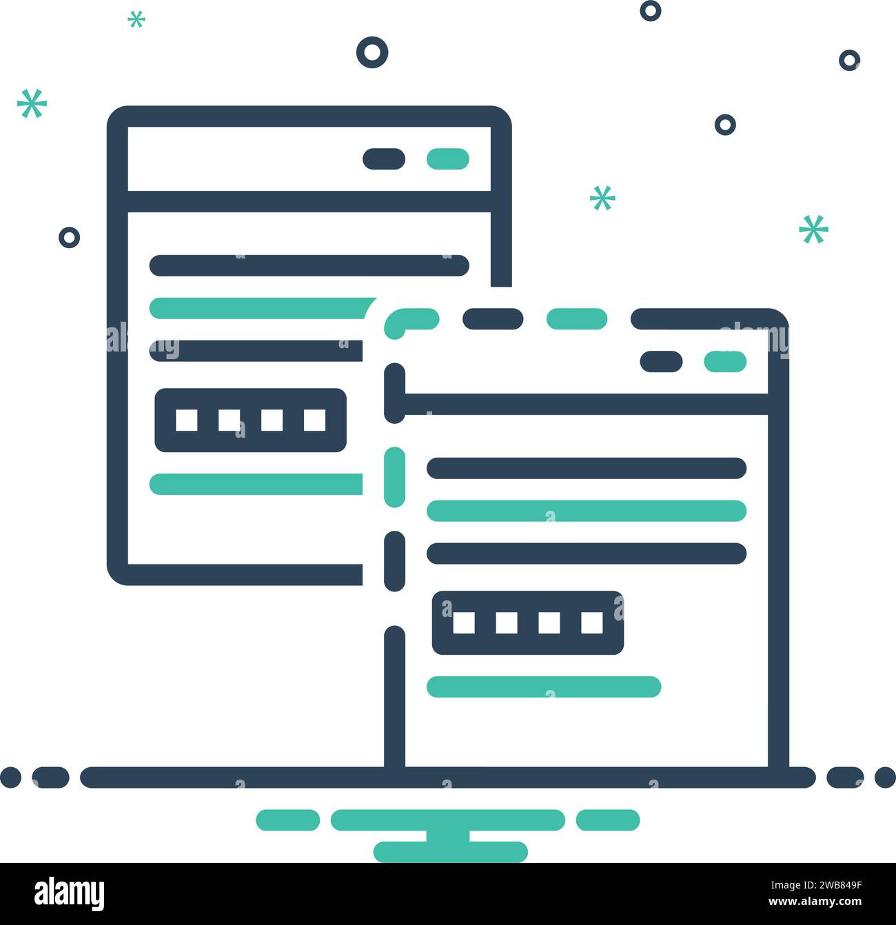 Icon for duplicate contents Stock Vector Image & Art - Alamy