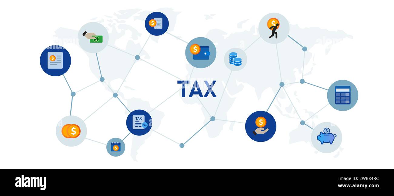 tax money for government or business invoice payment financial economy ...