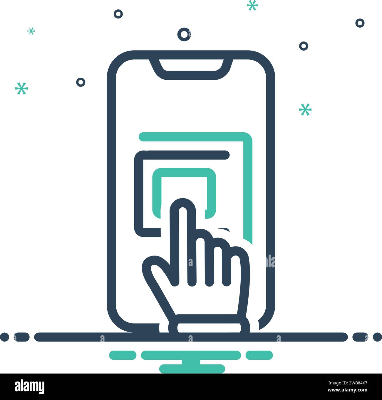 Icon for touchscreen,hand Stock Vector Image & Art - Alamy