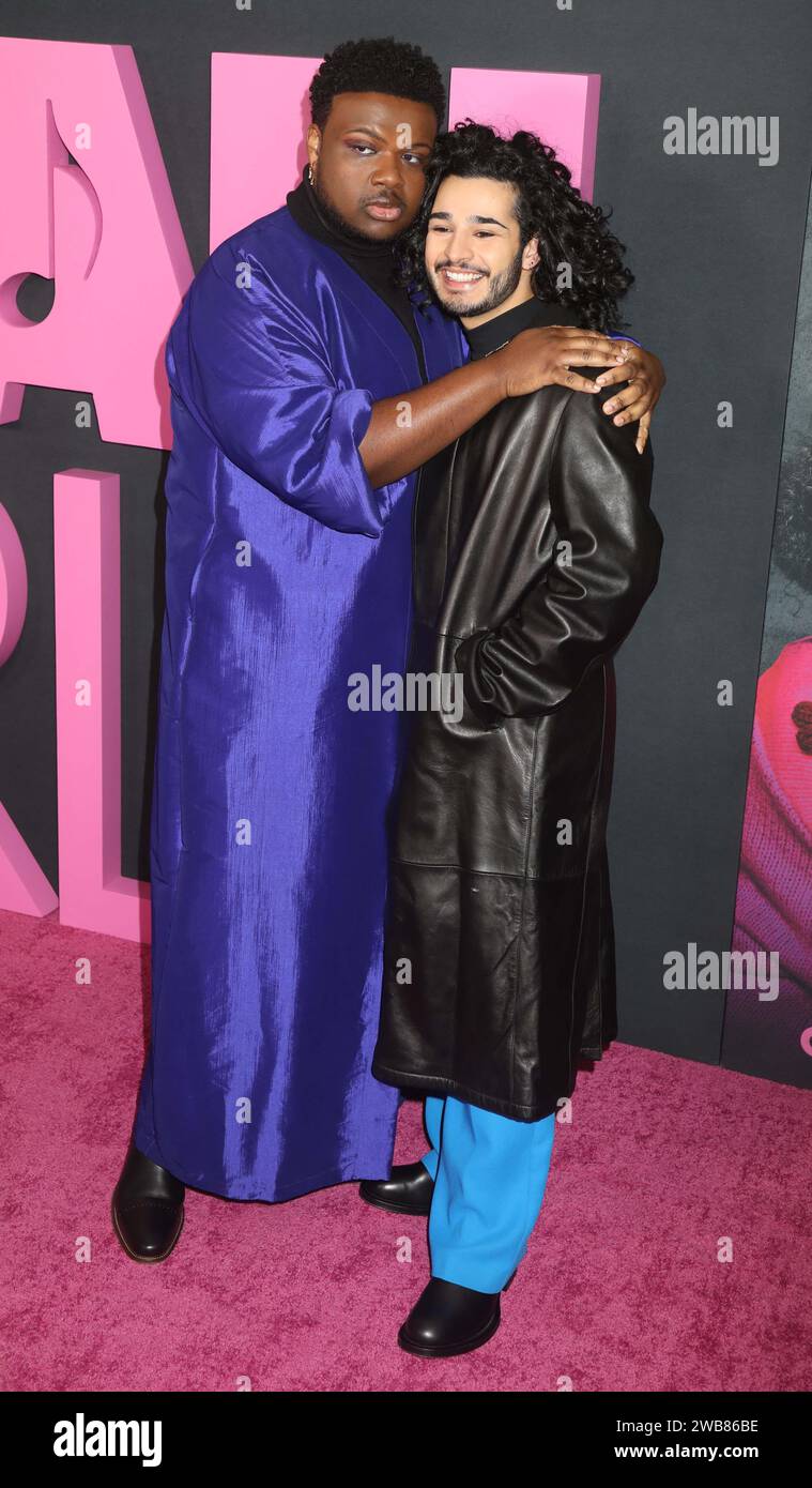 January 8, 2024, New York, New York, USA: Actors JAQUEL SPIVEY and JOHN ...