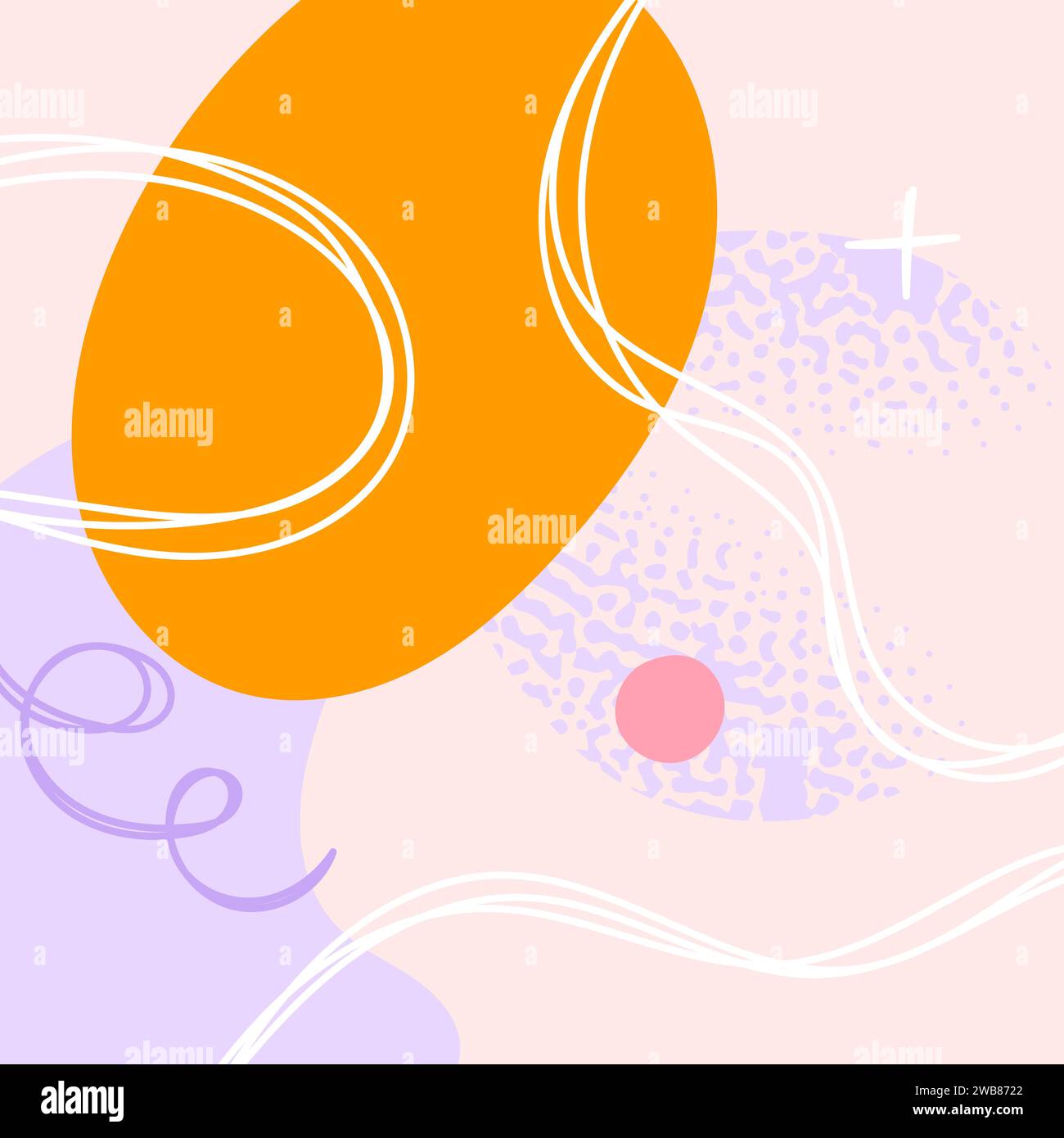 Abstract hand drawn background vector illustration Stock Vector Image ...