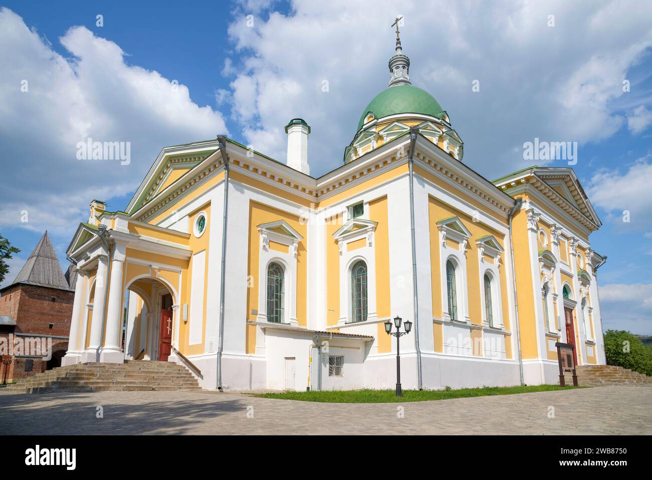 The ancient Cathedral of St. John the Baptist close-up. The Kremlin ...