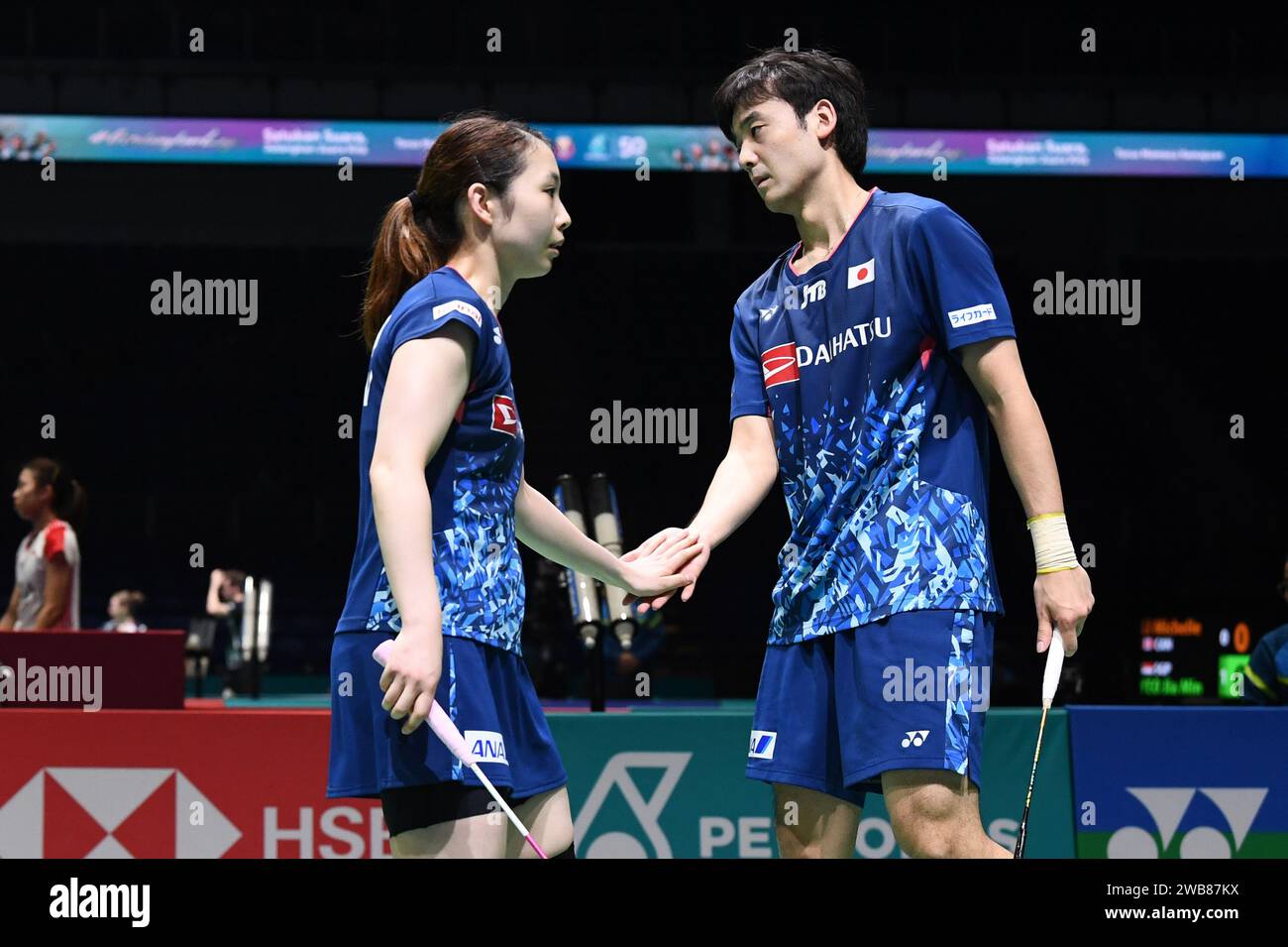 Axiata Arena, Kuala Lumpur, Malaysia. 9th Jan, 2024. Yuki Kaneko (JPN), Misaki Matsutomo (JPN ...