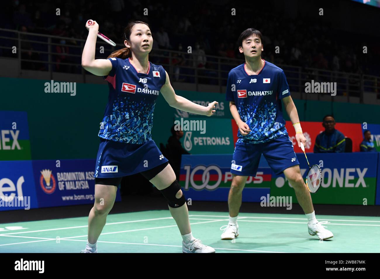 Axiata Arena, Kuala Lumpur, Malaysia. 9th Jan, 2024. Yuki Kaneko (JPN), Misaki Matsutomo (JPN ...