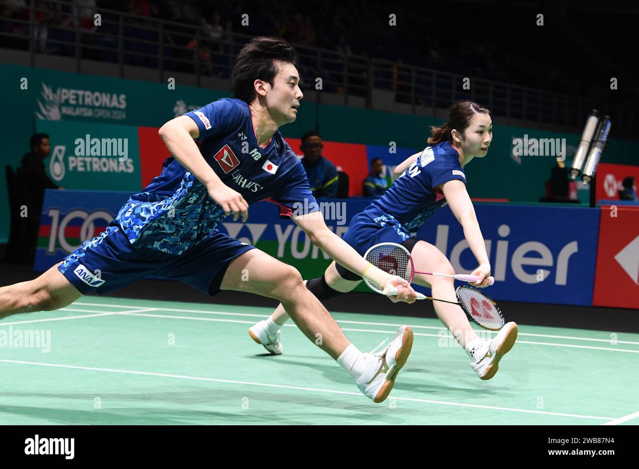 Axiata Arena, Kuala Lumpur, Malaysia. 9th Jan, 2024. Yuki Kaneko (JPN), Misaki Matsutomo (JPN ...
