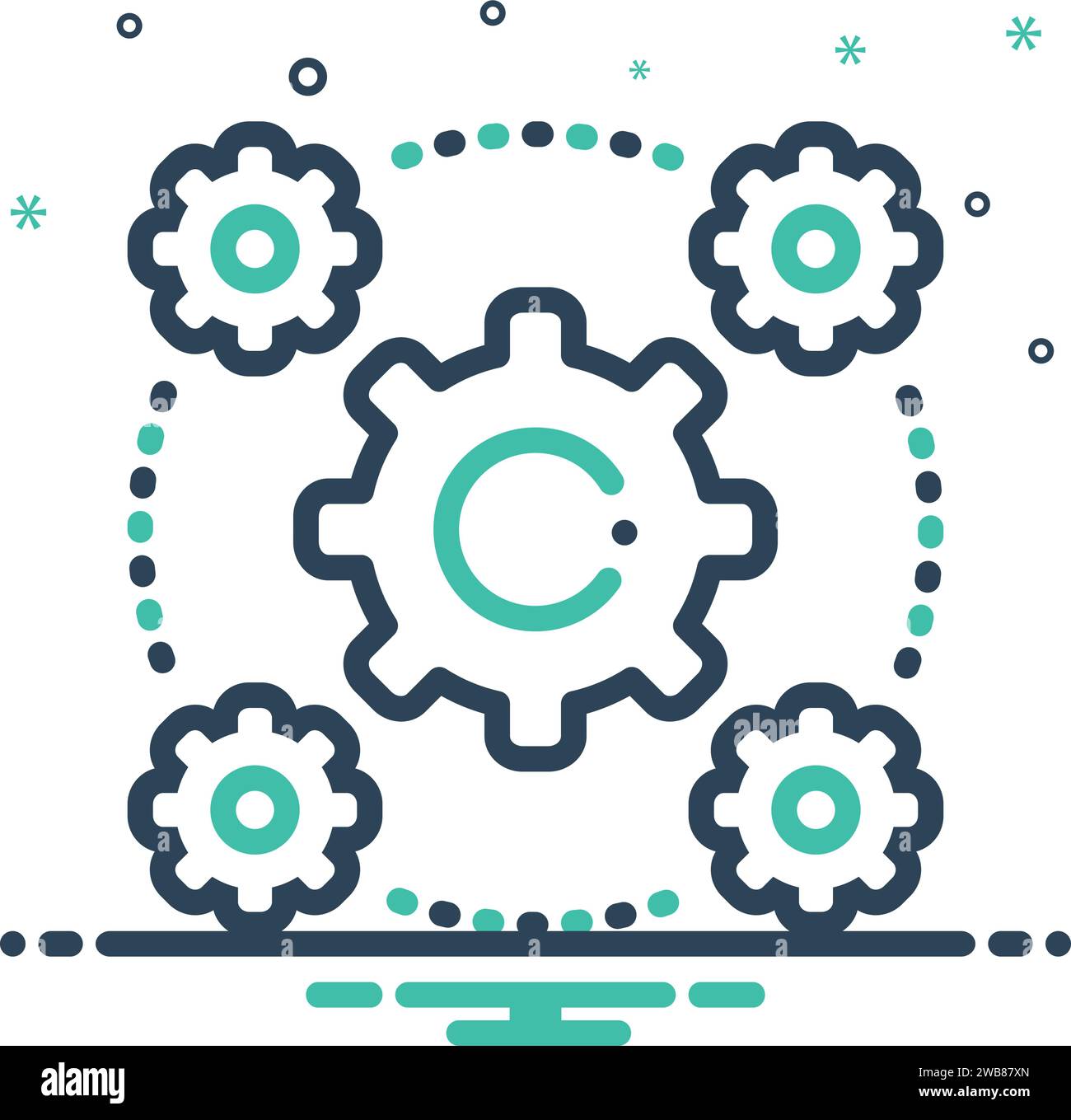 Icon for Interoperability ,spacing Stock Vector Image & Art - Alamy