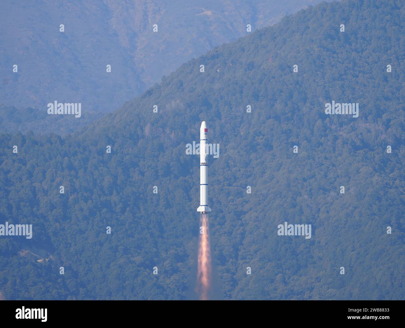 Xichang, China. 09th Jan, 2024. A Long March-2C carrier rocket carrying ...