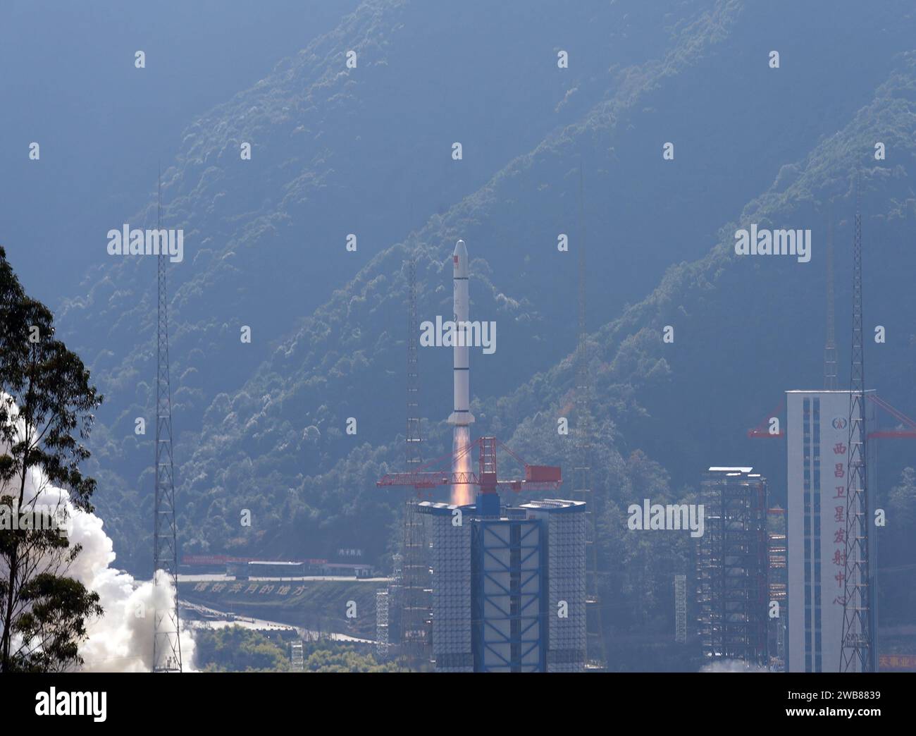Xichang, China. 09th Jan, 2024. A Long March-2C carrier rocket carrying ...